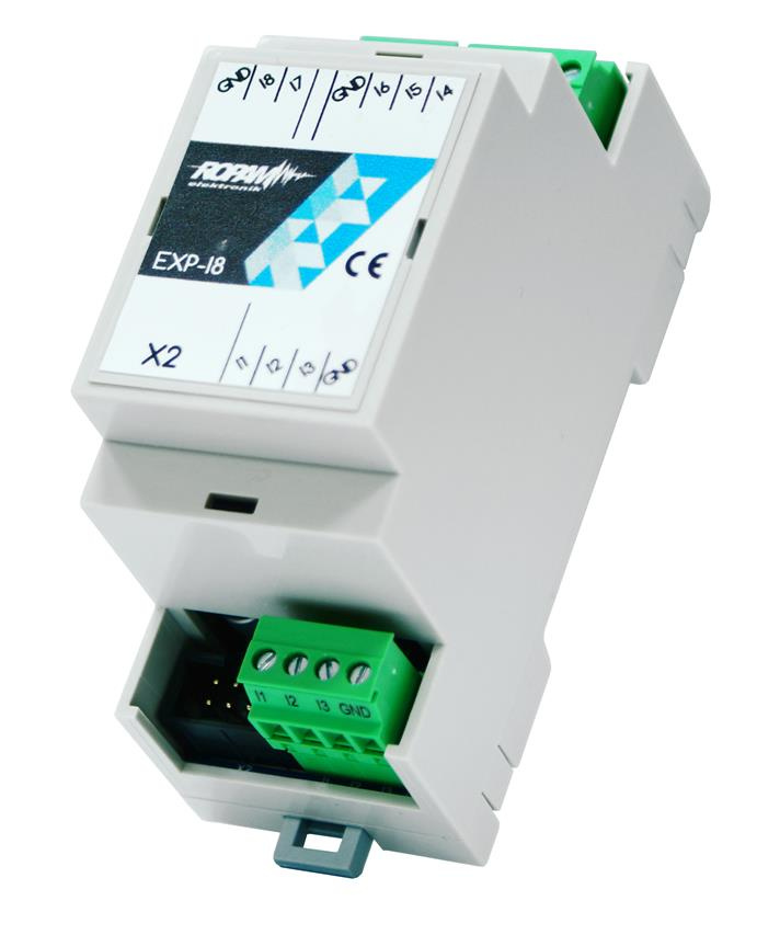 Expander, modul 8 vstupů BI, lokální expandér, systém: NeoGSM-IP/OptimaGSM, pouzdro 2M DIN ...